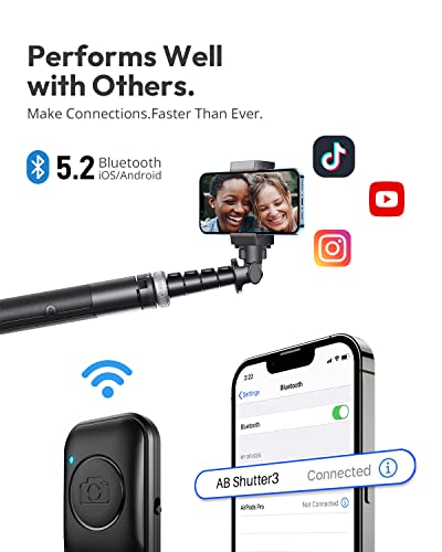 𝗡𝗲𝘄𝗲𝘀𝘁 60'' iPhone Tripod Stand, TODI Selfie Stick Tripod with Remote, Upgraded Cellphone Tripod & Gym Tripod for iPhone Compatible with iPhone 14 13 12 11 Pro Max/Samsung/GoPro/Webcam