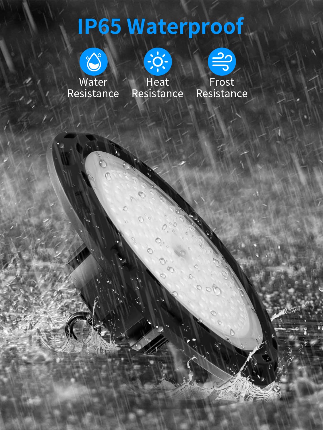 LED Garage Light, 185W 18500LM Plug in LED Shop Light, Linkable Garage Light with Plug Deformable 6 Panels, 6500K LED Garage Ceiling Lights for Garage, Warehouse, Barn, Basement Built-in ON/Off