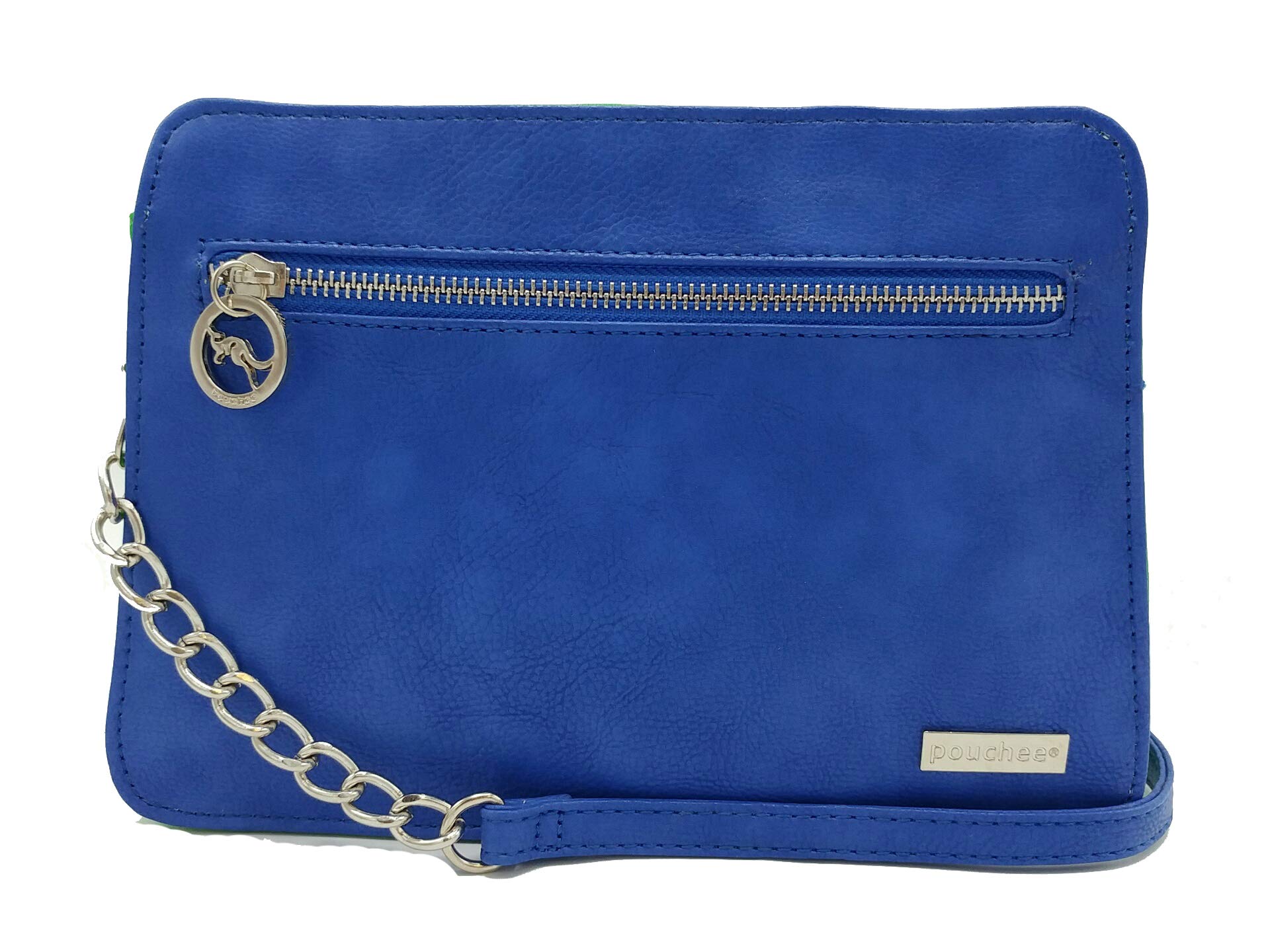 Pouchee Avi Crossbody Handbag/Organizer Purse (Blue/Green)
