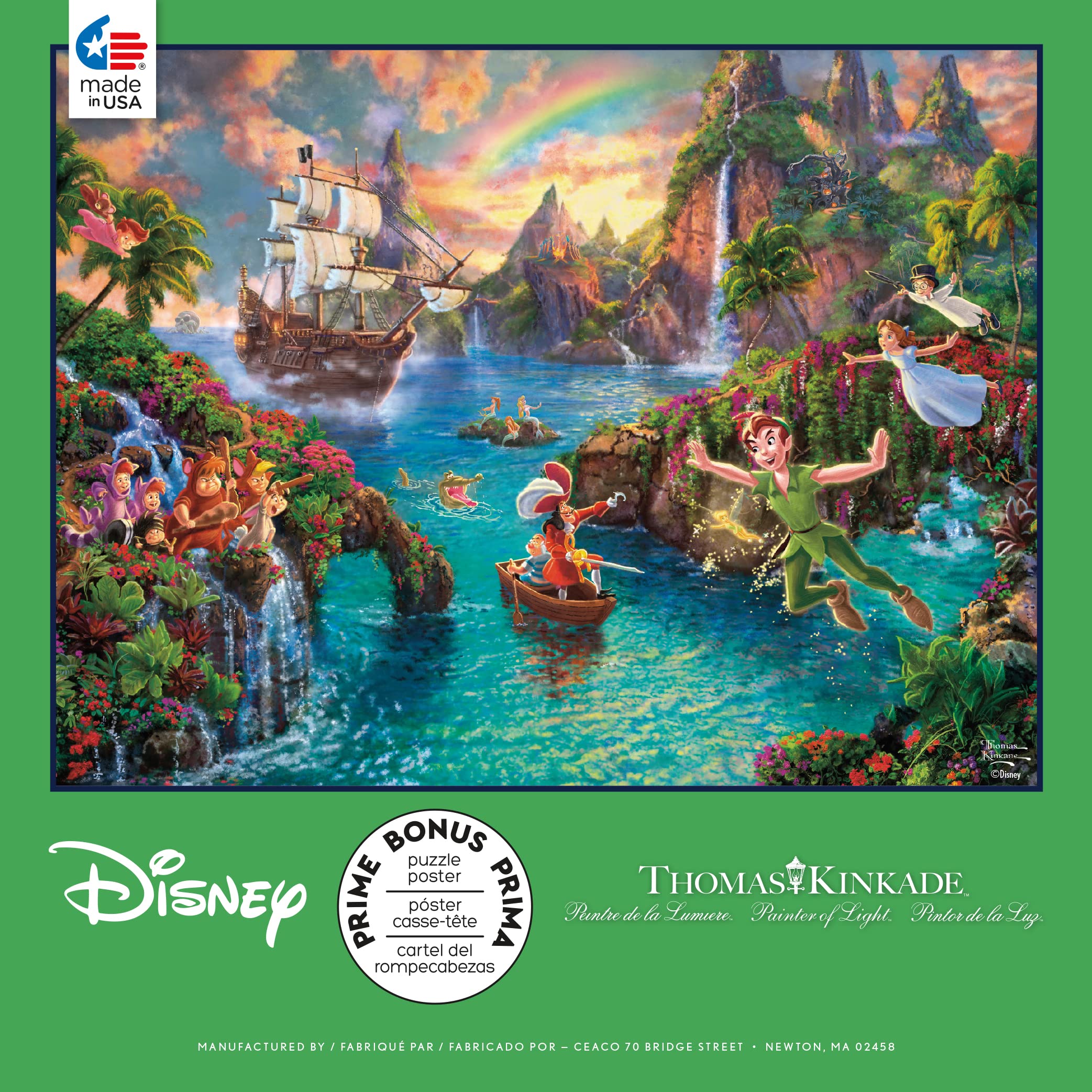 Ceaco - Thomas Kinkade - Disney Dreams Collection - Peter Pan - 750 Piece Jigsaw Puzzle