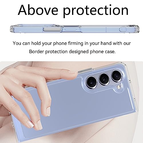 Osophter for Samsung Galaxy Z-Fold-5 Case: Clear Transparent Unisex Anti-Yellow Shockproof Protective Cell Phone Cover(HD-Clear)