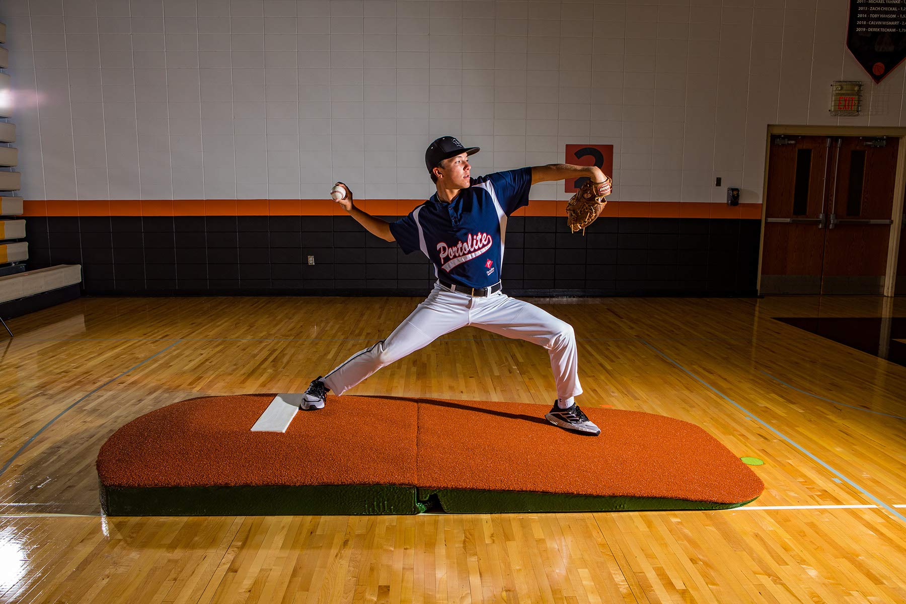 Portolite - 10" Full Length Practice Mound - Two-Piece - Practice Pitching Mounds - Clay