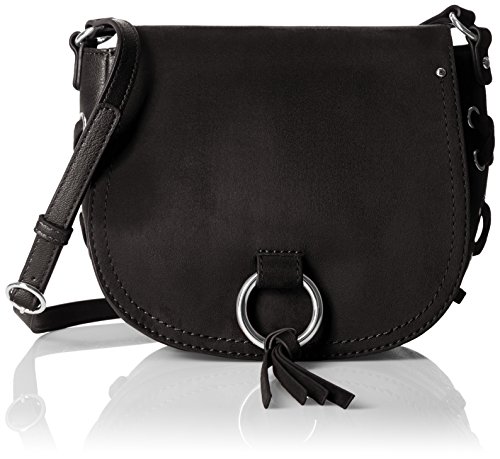 NINE WEST Ring Decoder Crossbody, Black/Black