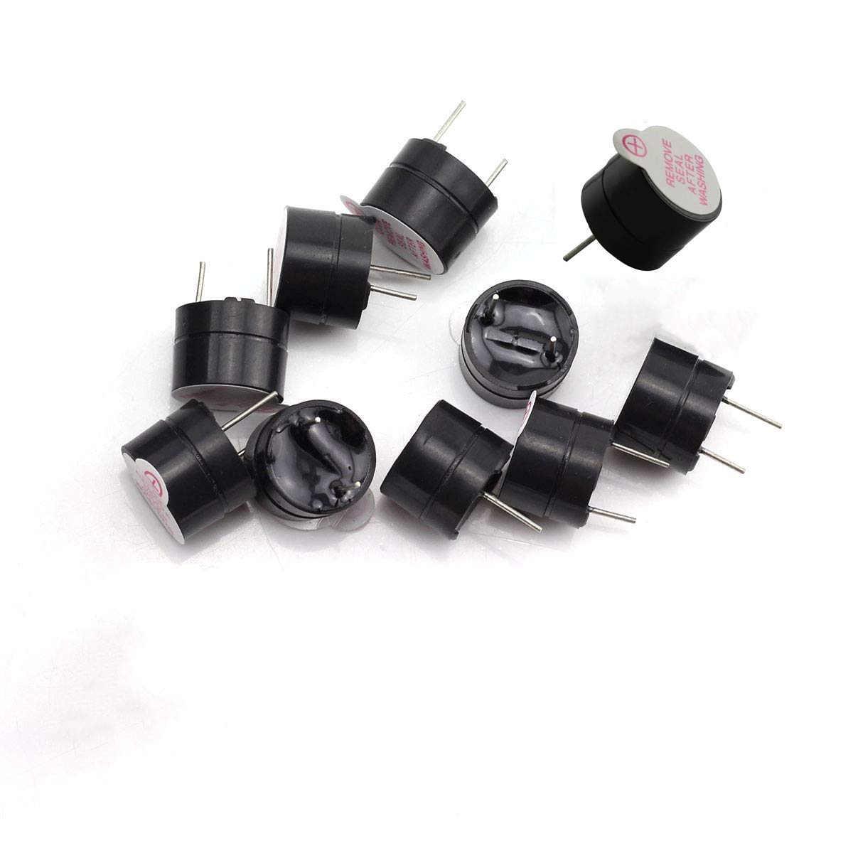 bnafes DC 3V Active Buzzer 2 Terminals for Arduino Raspberry Pi,Magnetic Electronic Continous Long Beep Tone Alarm Sounder Pack of 10