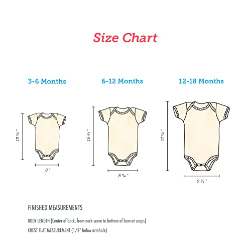 MAPTOTE Map One Piece - Unisex Baby Organic Cotton Short Sleeve Bodysuits - Boston, 3-6 Months