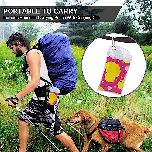 niBBuns Watermelon Print,Quick Dry Towel for Travel,Watermelons Slice in Watercolors,Camping Microfiber Towel Fast Drying and Lightweight Design for Hiking,Camping,Gym,Pink White,Vertical Pattern