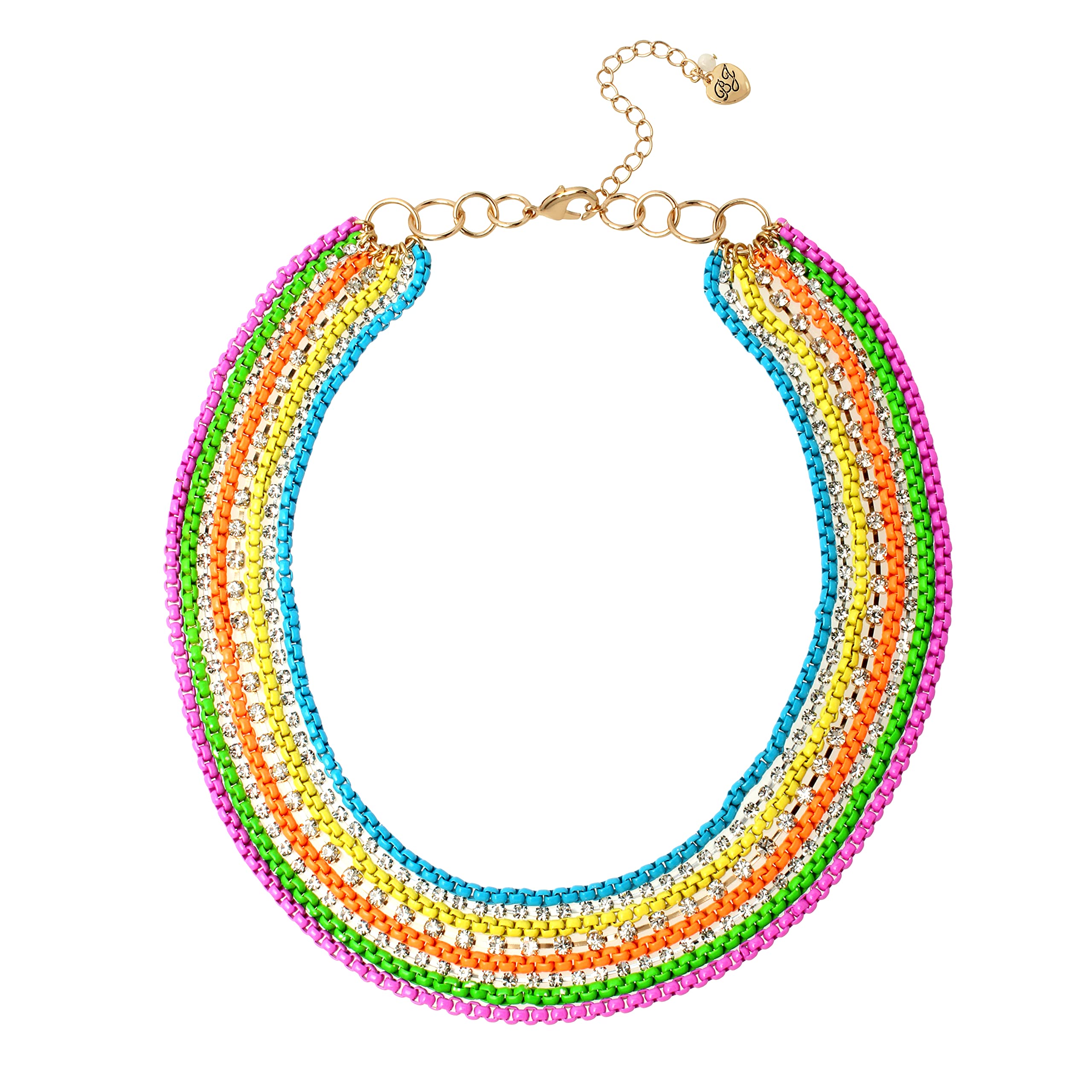 Betsey Johnson Multi Row Layered Necklace