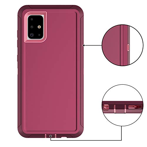 Bnuoda Galaxy A71 5G Case, Heavy Duty Shockproof Cover Full-Body Armor Protective Defender Case for Samsung Galaxy A71 5G US Version NOT Compatible with The UW Version and International Version