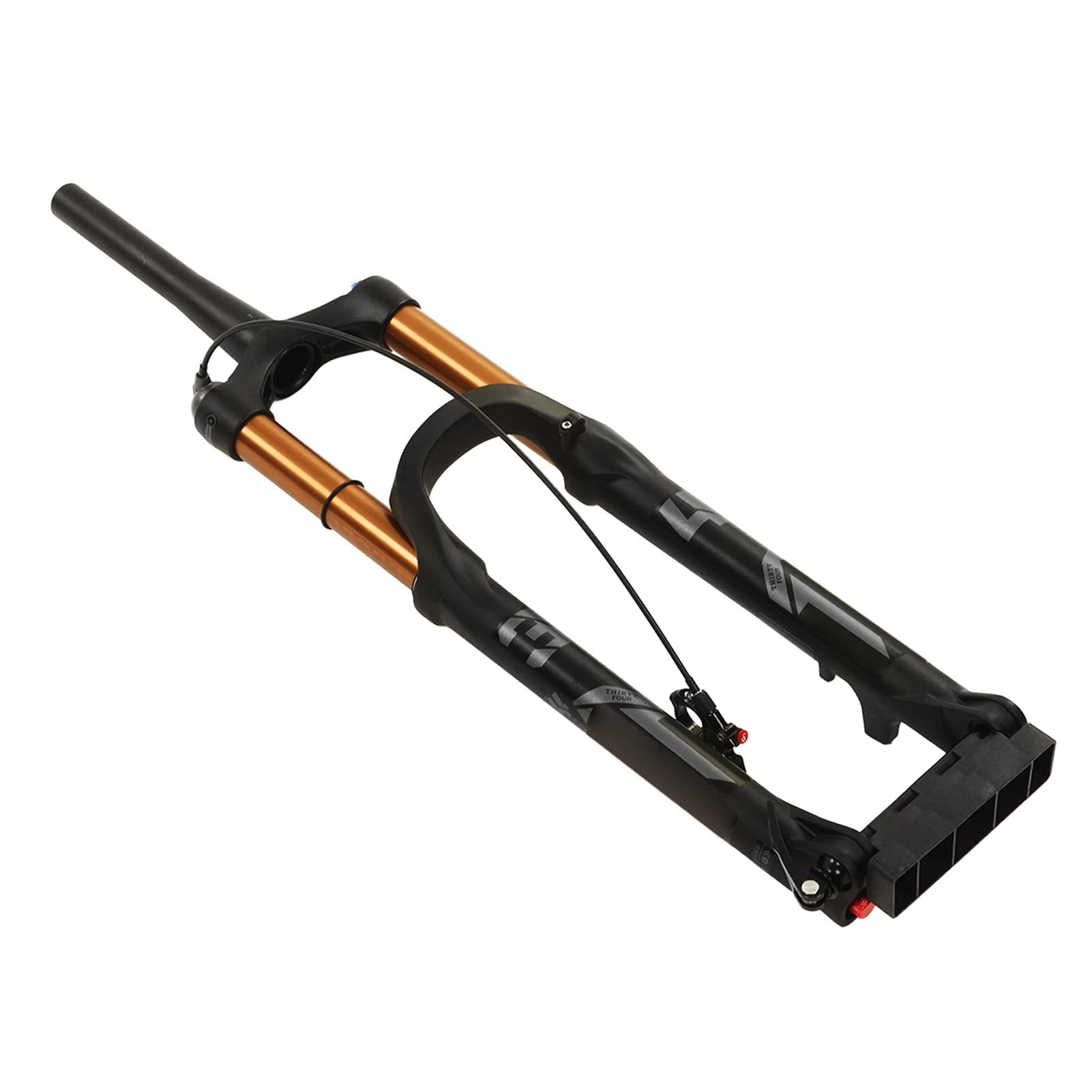 DAUERHAFT Mountain Bike Front Fork, Sturdy Stiffness Remote Lockout Aluminum Alloy Bike Suspension Fork 27.5in 175mm for Replacement