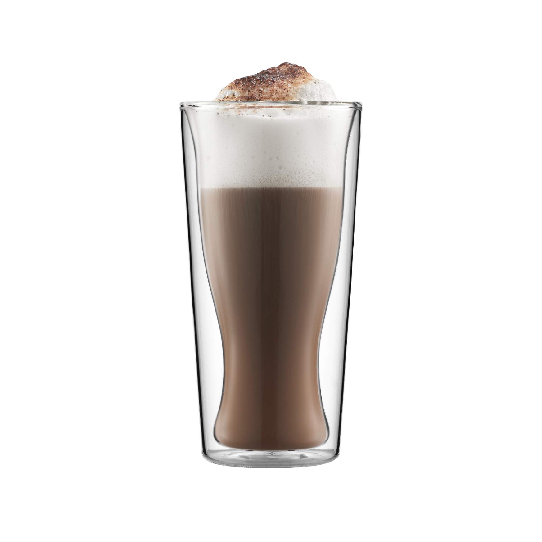 Bodum 2 Piece 12 oz SKAL Double Wall Glass, Clear