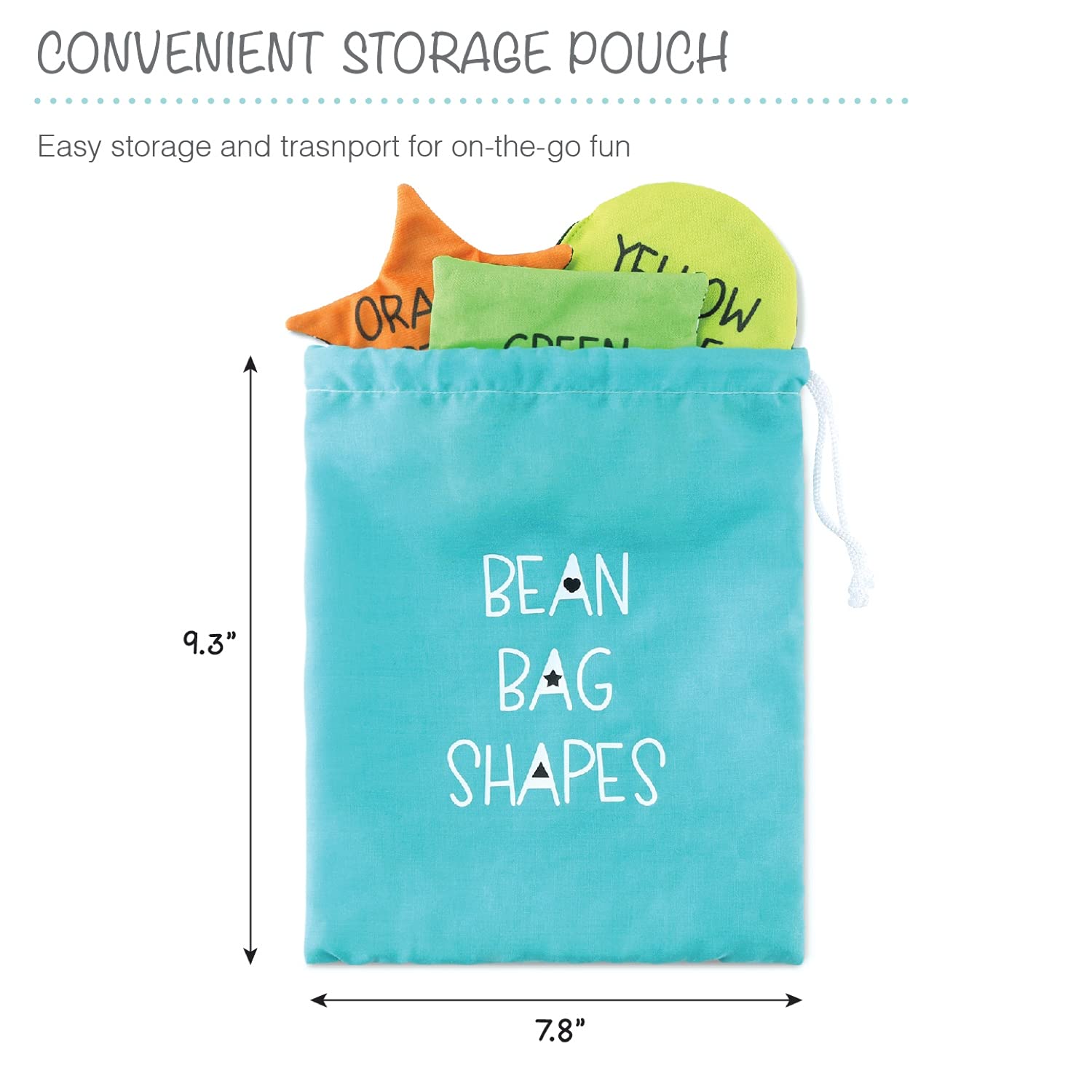 The Peanutshell Bean Bags, Learning Shapes and Colors | Toddler Developmental Toys