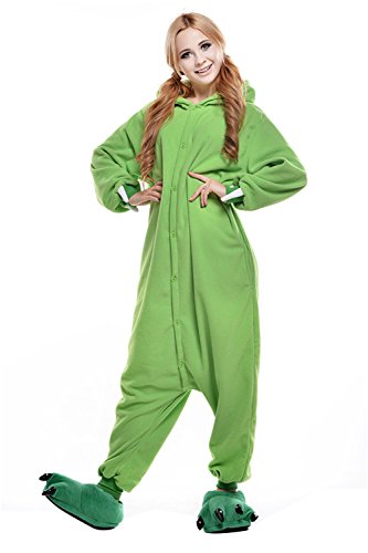 VU ROUL Unisex-adult Costumes Mike Onesie Pajamas Size Medium Green