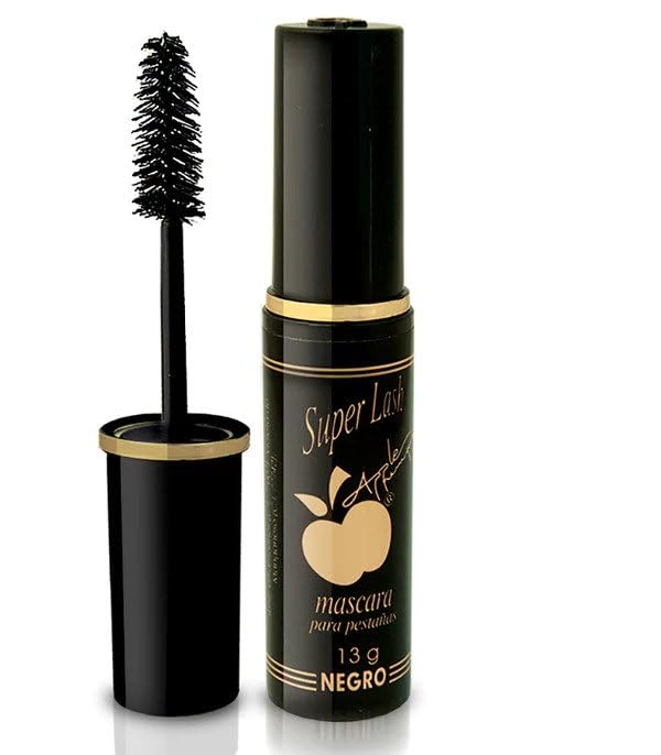 By Apple Super Lash Mascara 6 Pack Mexican Mascara Promotes Natural Growth Full Volume Lashes Length Fierce Long Lasting Intensified Eye Makeup 5 Black plus 1 clear Set