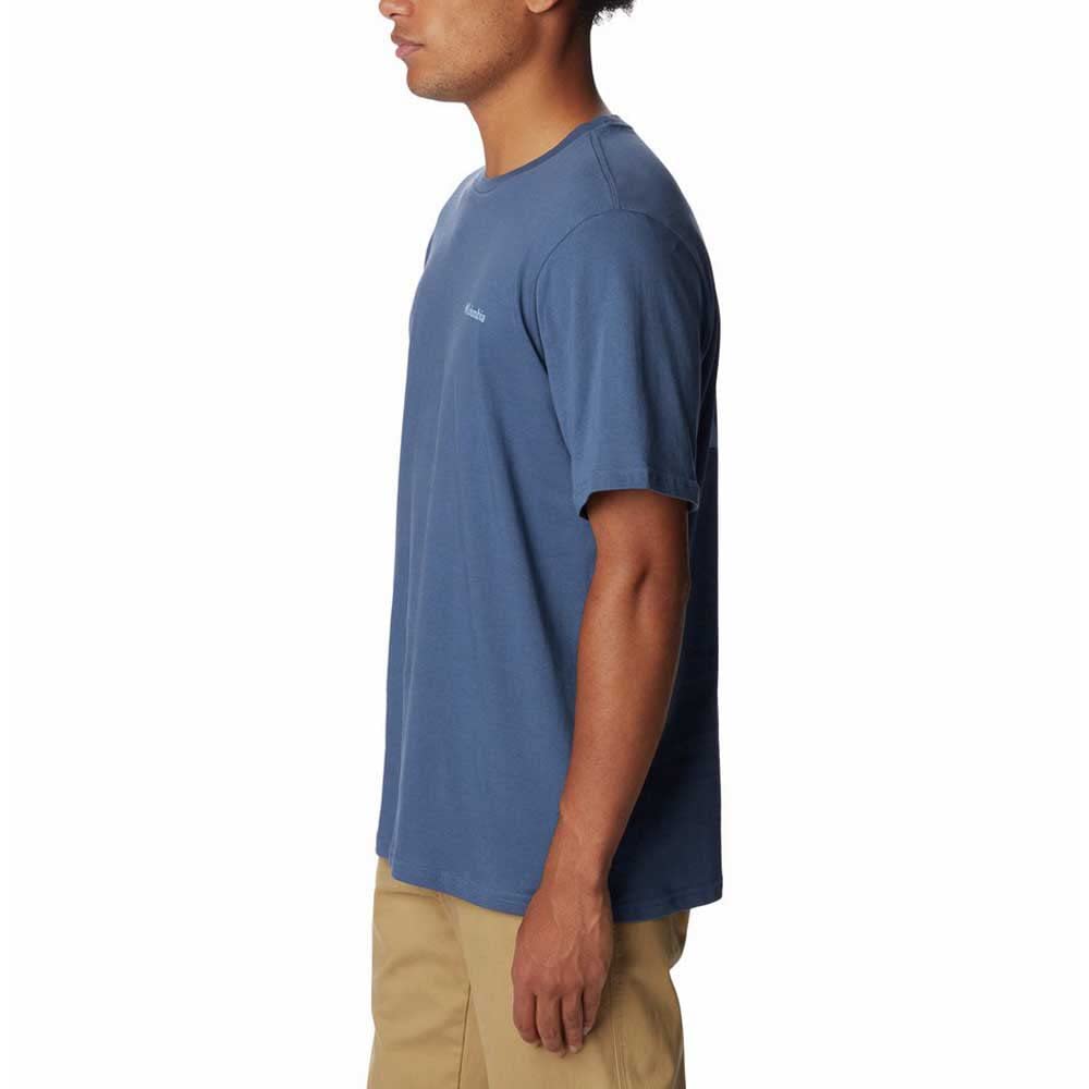 Columbia Men's Rockaway River Back Graphic Short Sleeve Tee, Dark Mountain/Hex Natured Graphic, Medium