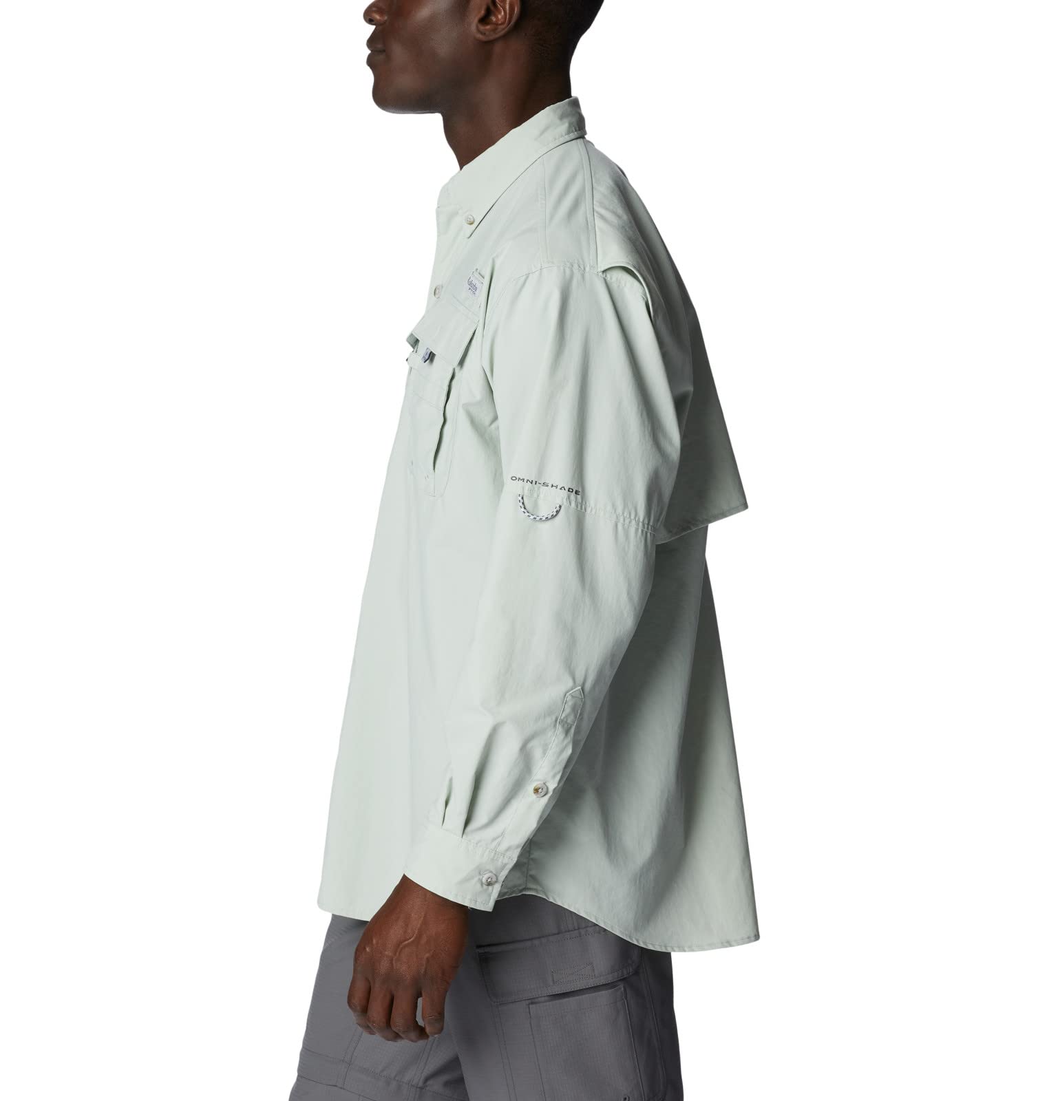 Columbia Men's Standard Bahama II Long Sleeve Shirt, Cool Green, X-Large