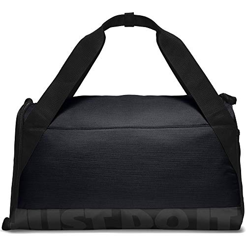 NIKE Brasilia Training Duffel Bag, Black/Black/White, One Size