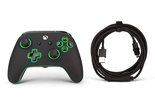 PowerA Spectra Enhanced Illuminated Wired Controller for Xbox One, gamepad, video game, gaming controller, works with Xbox Series X|S