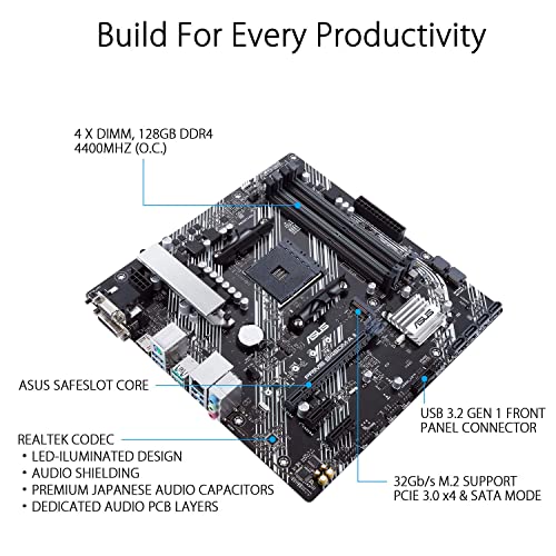 Micro Center AMD Ryzen 5 4500 6-Core, 12-Thread Unlocked Desktop Processor Bundle with ASUS Prime B450M-A II AMD AM4 (Ryzen 5000, 3rd/2nd/1st Gen Ryzen Micro ATX Motherboard