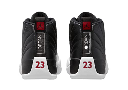 Nike Mens Air Jordan 12 Retro Sneaker, Adult, Black/Varsity Red-White, 9.5 M US