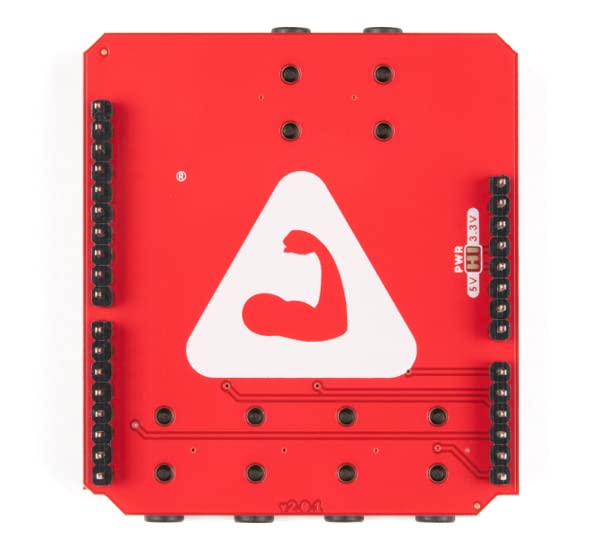 MyoWare 2.0 compatible with Arduino Shield- Connect to your compatible with Arduino R3 board & your MyoWare 2.0 Muscle sensor- Connect up to 6 sensors and/or link shields using TRS to TRS audio cables