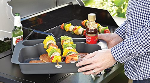 Outset 76204 Grill Prep Station With Lid, 15" x 10" x 2.6"