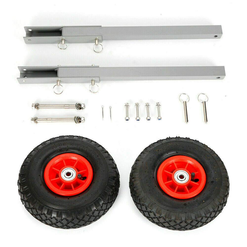 Boat Transom Launching Wheels Dolly for Inflatable Dinghy Yacht Tender Raft (US Stock)