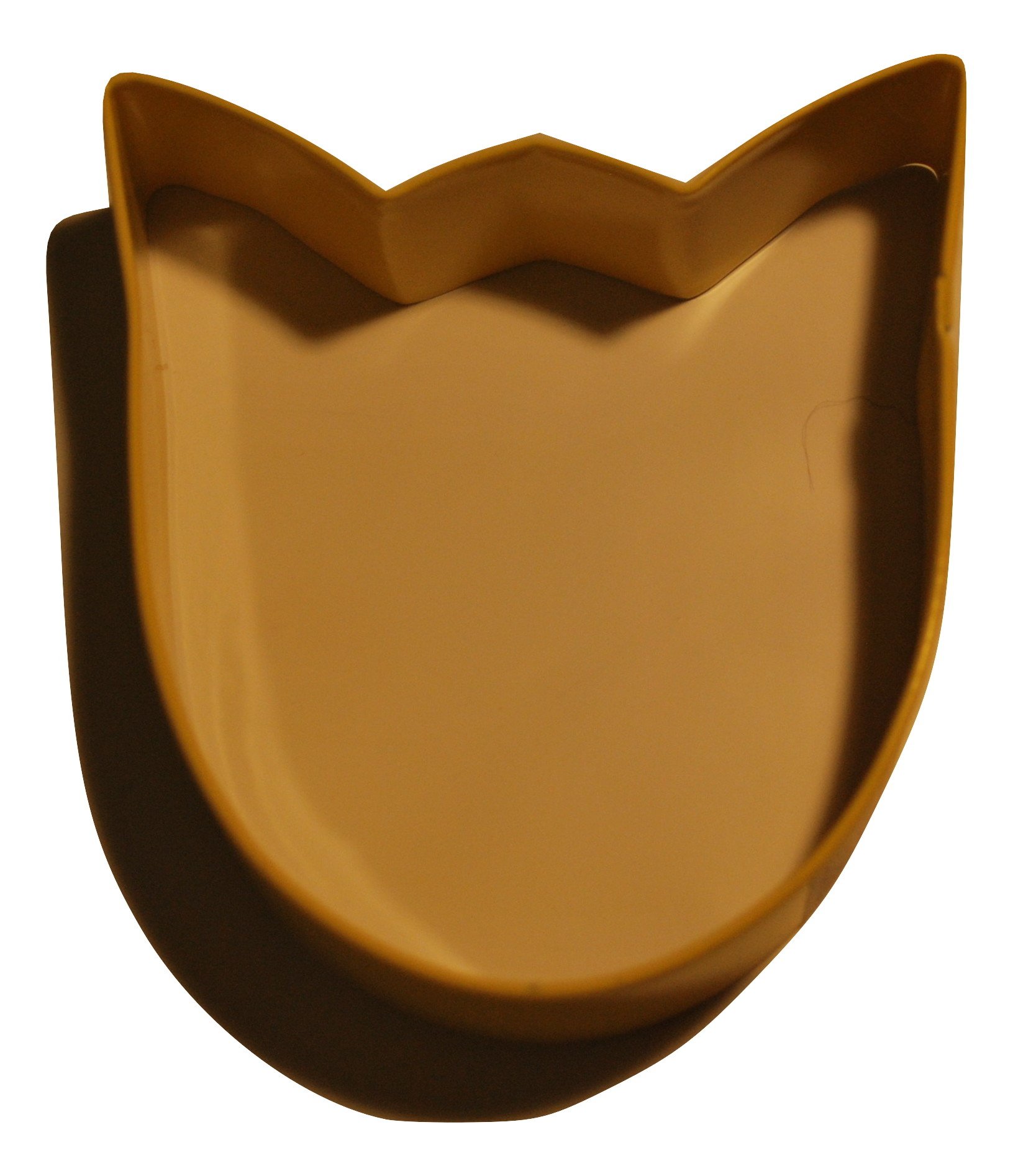 Celebrate It Tulip / Cat Head Cookie Cutter Polyresin Coated - 3.5" x 3.25" - Yellow