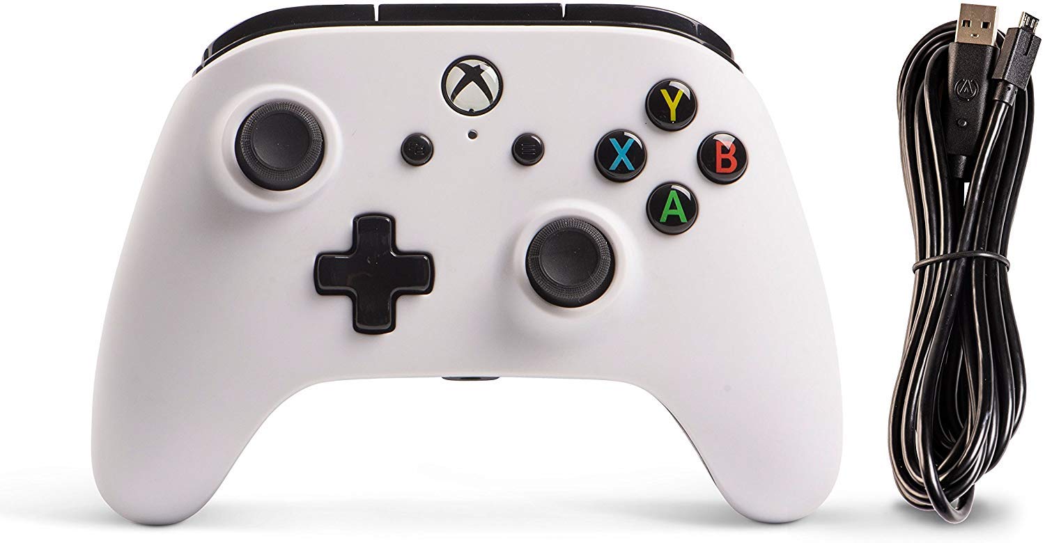PowerA Enhanced Wired Controller for Xbox One - White, Gamepad, Wired Video Game Controller, Gaming Controller, Xbox One, Works with Xbox Series X|S
