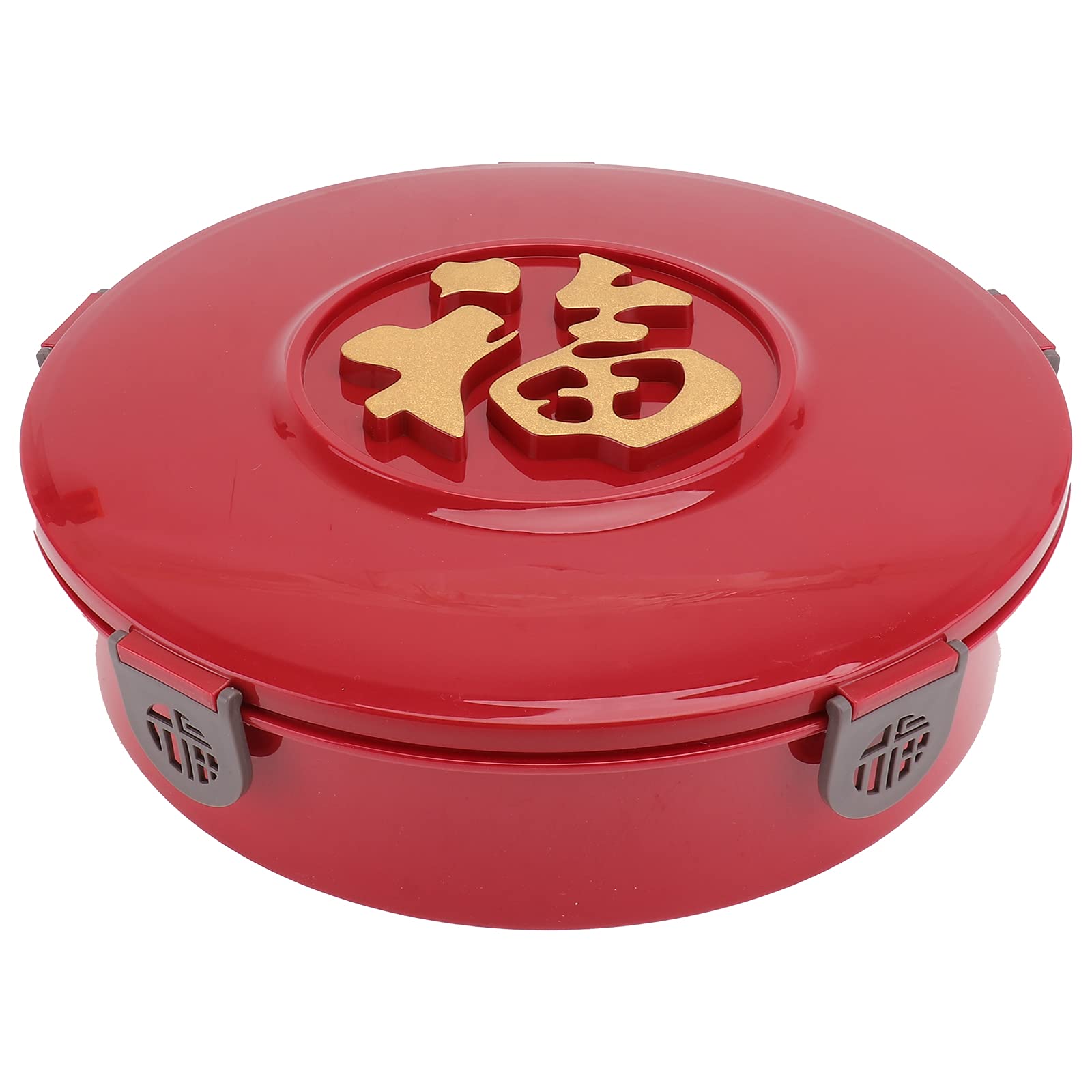 DOITOOL 1pc New Year Snack Tray Multi- Grid Food Serving Tray Plastic Candy Box Snack Box