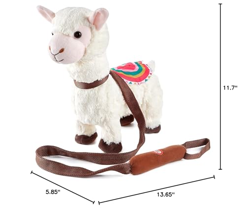 Think Gizmos Boppin, Shakin, Walking Llama Toy. Plush Musical Dancing Toy - Robotic Walk Along Animal for Boys & Girls Aged 3,4,5,6,7,8,9,10