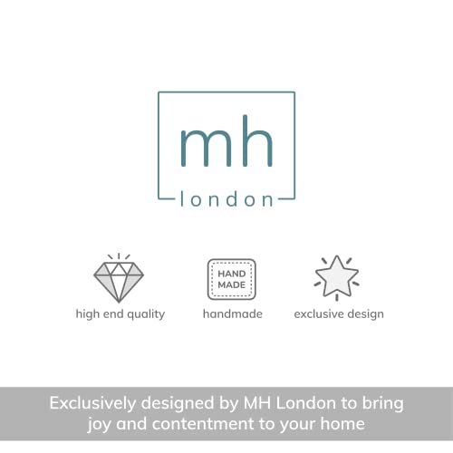 MH London Bar Stool - Perrin Bar Stool. Exclusively Designed Hand Crafted Barstools Solid Wood Bar Height Bar Stools - Contemporary Design for Backless Wooden Bar Chair for Kitchen Counter