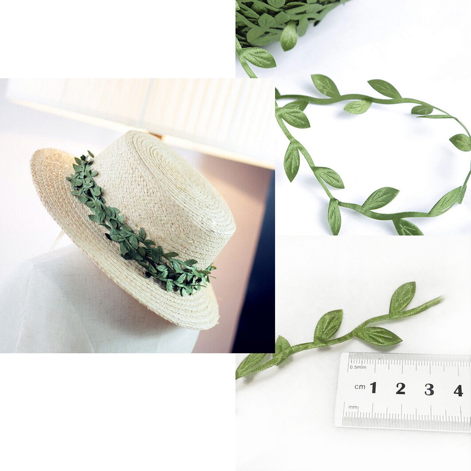 Loosco 656FT Artificial Leaf Fake Vine Garlands Simulation Foliage Rattan Wreath Green Leaves Decorative Home Garden Wedding Party Wreaths Decor
