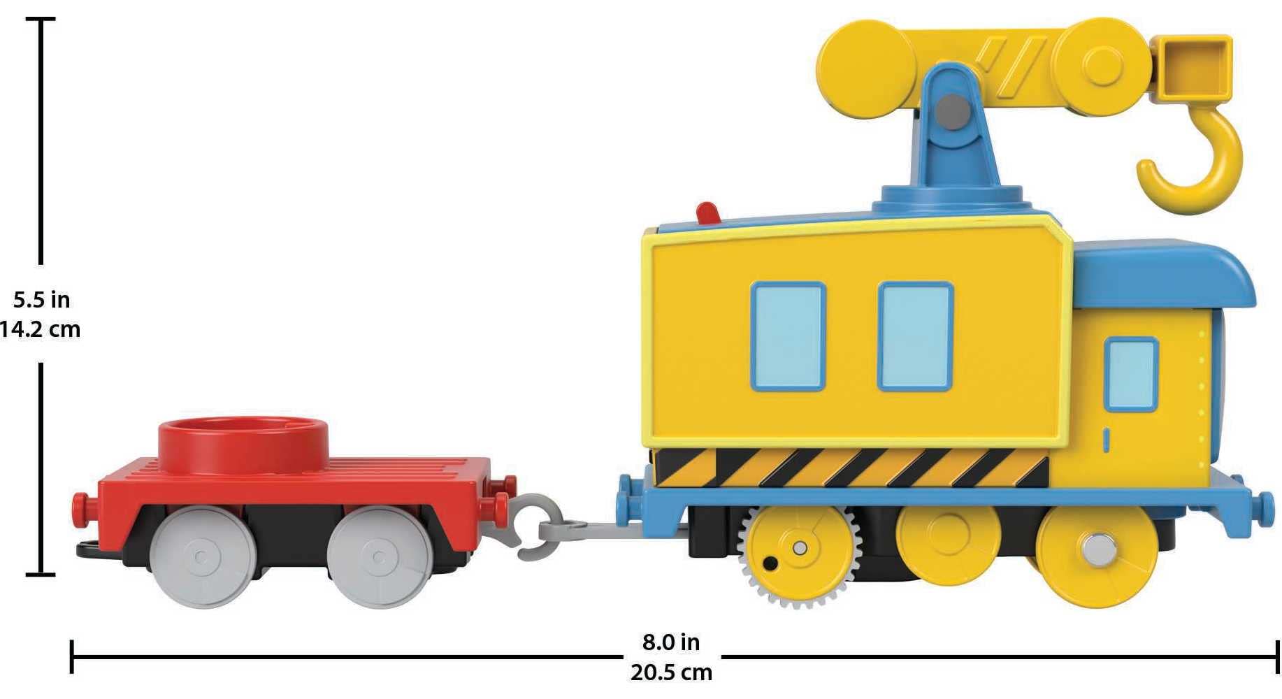 Thomas & Friends Motorized Toy Carly the Crane Battery-Powered Rail Vehicle for Preschool Pretend Play Kids Ages 3+ Years