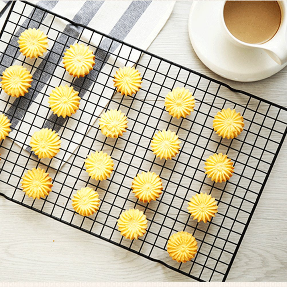 Daycount® 2-Pack Heavy-duty Cooling Rack for Baking Stacking 10 x 16 Inch Stainless Steel Wire Rack for Cooling, Drying