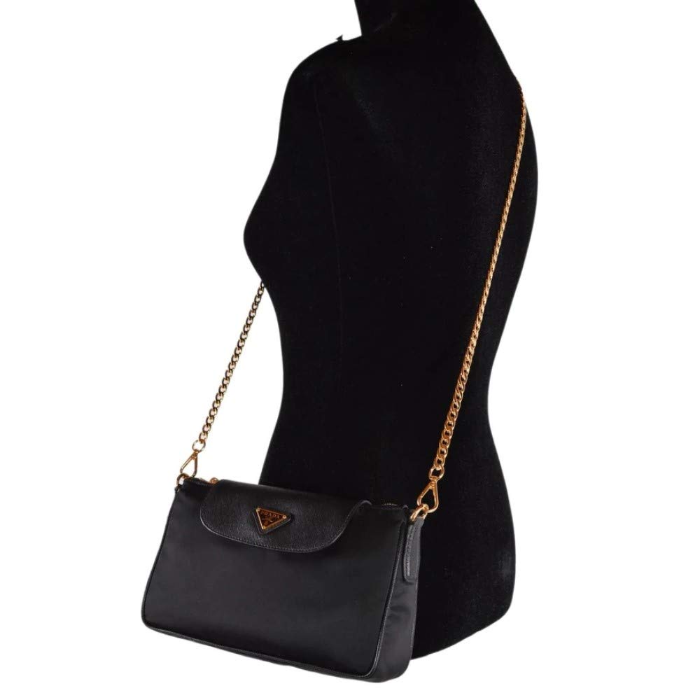 Prada Black Nylon Saffiano Crossbody