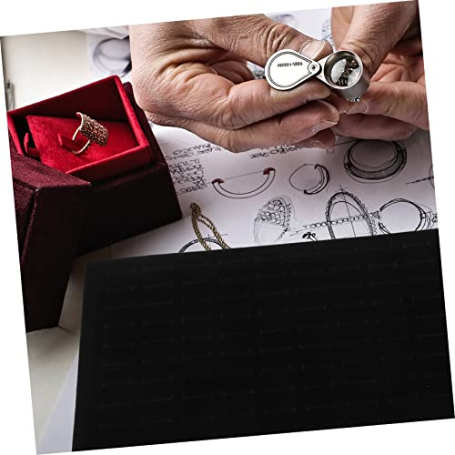 Cabilock 2pcs Jewelry Sponge Pad Earrings Showcase Trays Jewelry Drawer Inserts Earring Tray Inserts Jewelry Inserts Holder Jewelry Foam Inserts Ring Storage Liner Travel Mosaic Display Mat