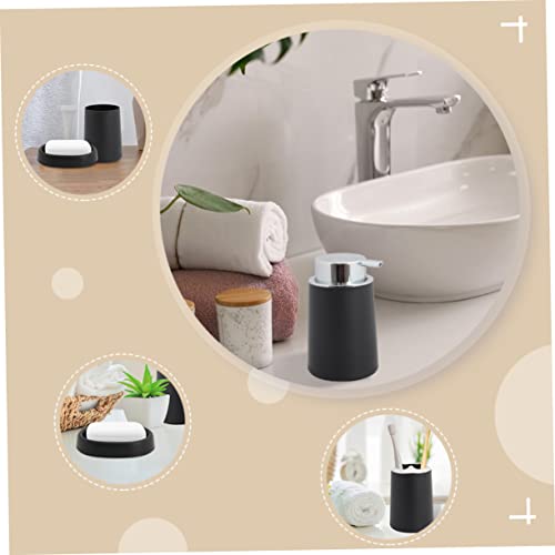 Cabilock 3 Sets Bathroom Set Makeup Accessories Bath Accessories soap Dish Tumbler rinsing Cup soap Lotion Dispenser Foam soap Dispenser Toilet Accessories take a Bath Washing Cup Plastic
