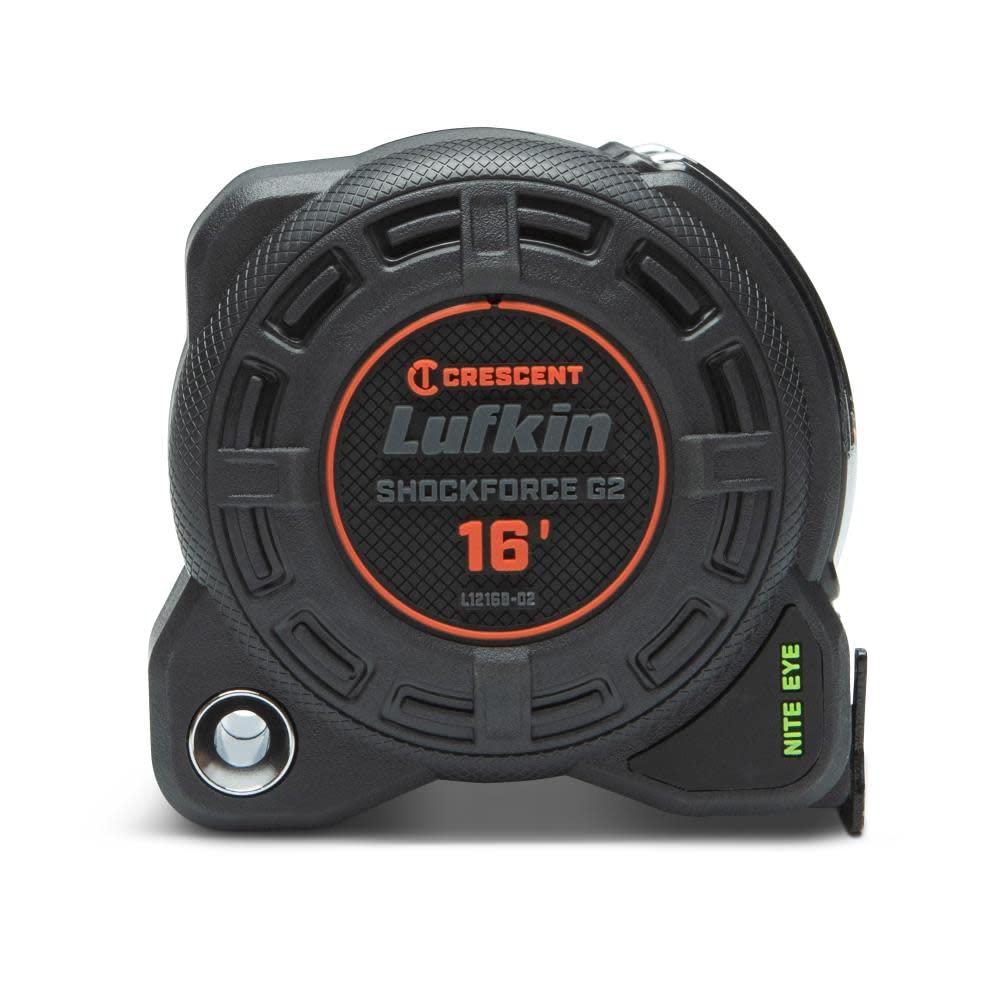 Crescent Lufkin Shockforce G2 16-ft Nite Eye Tape Measure- L1216B-02