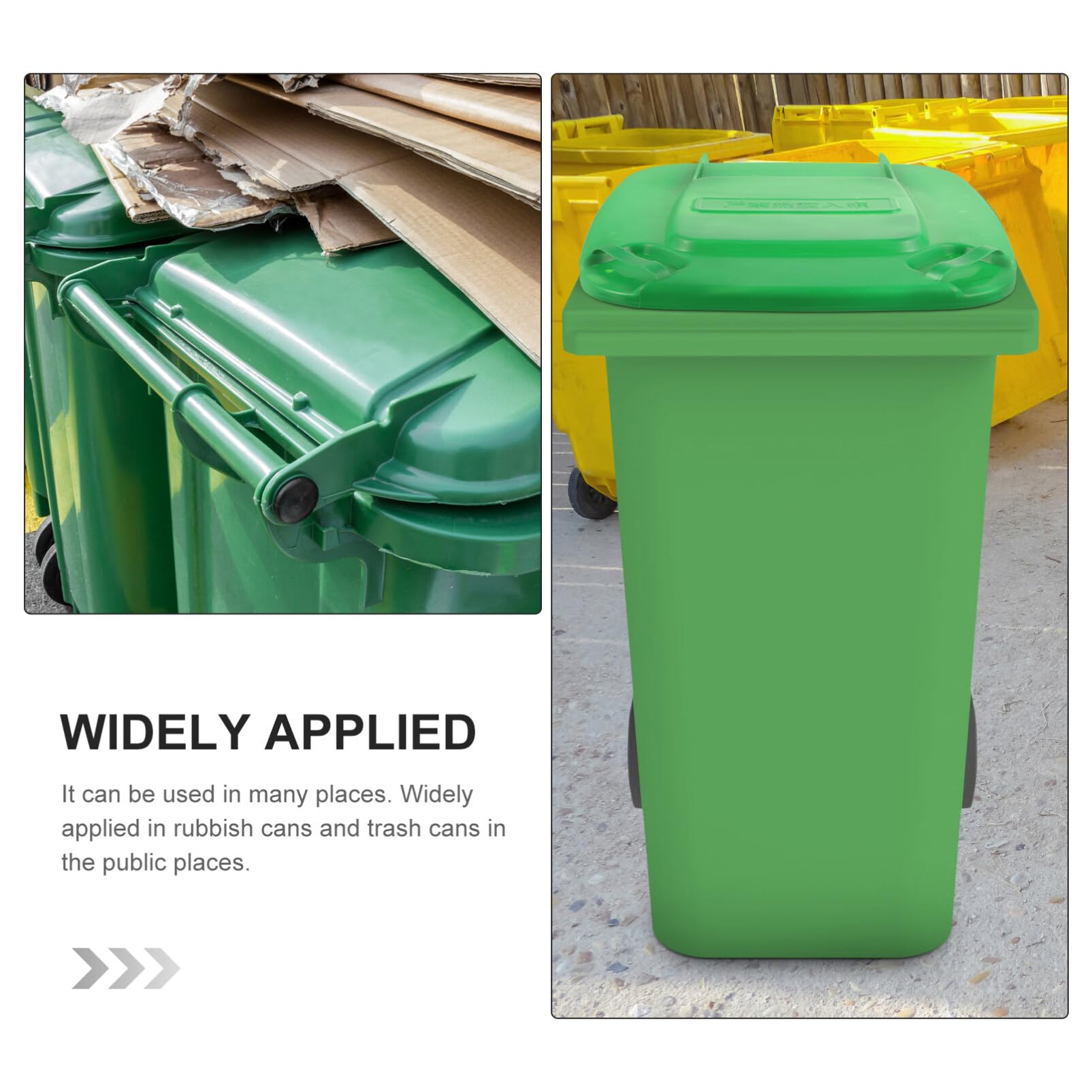 GANAZONO Commercial Trash Can Lid Replacement 50L/13.2 Gallon Outdoor Garbage Can Lid Cover Garbage Can Lock