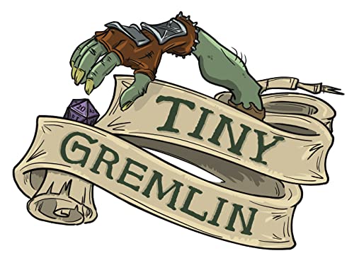 Tiny Gremlin Octagonal Dice Tray (Blue with Design)