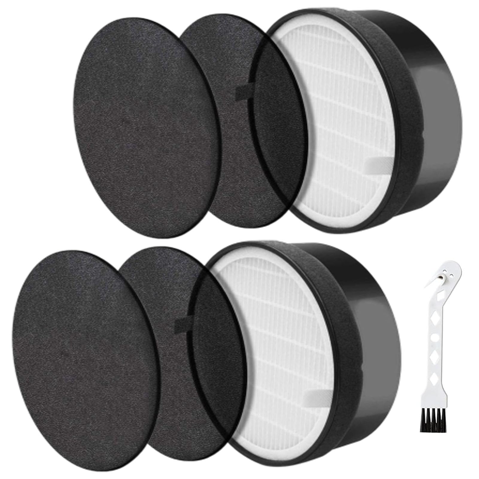LV-H132 Replacement Filter Compatible for LEVOIT LV-H132 Air Filter, 3-in-1 H13 True HEPA and Activated Carbon Filter,Part LV-H132-RF,2 Pack