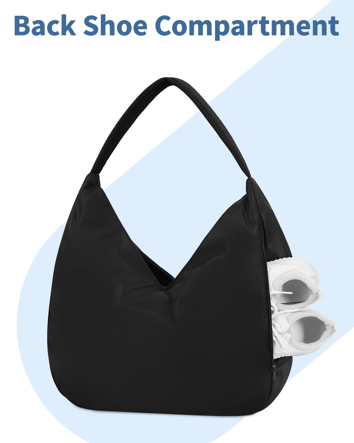 Ceneda Women's Gym Duffel with Hidden Yoga Mat Holder, Shoe Compartment & Wet Pocket - For Travel, Workout, Dance