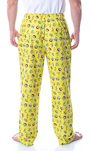 Nickelodeon Men's SpongeBob SquarePants Face Expressions Loungewear Pajama Pants (3X-Large)