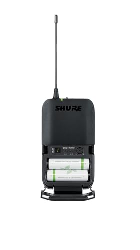 Shure BLX14R UHF Wireless System for Guitar and Bass - 14-Hour Battery Life, 300 ft Range, UHF | Includes 1/4" Jack Instrument Cable & Single Channel Rack Mount Receiver | H11 Band (BLX14R-H11)