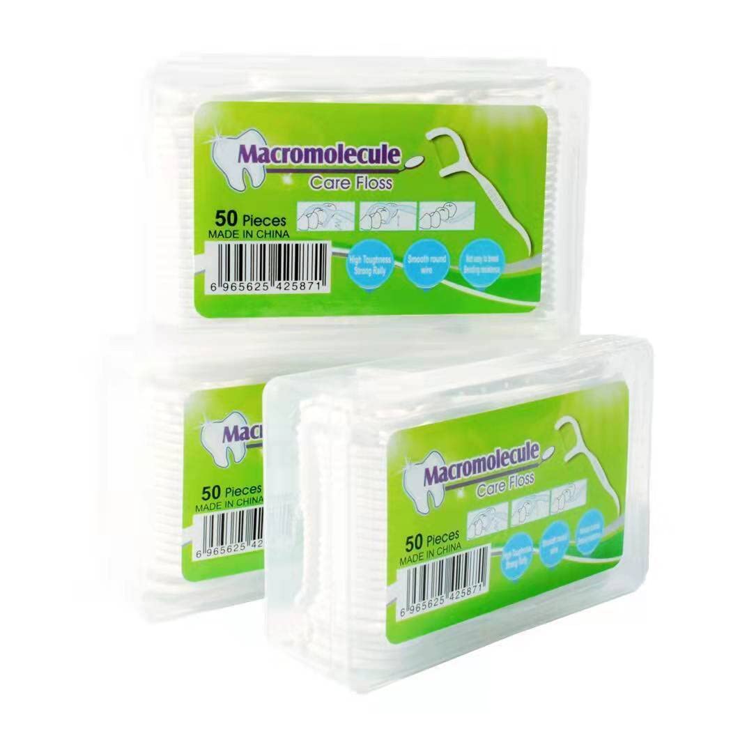 Complete Dental Care Kit: Floss, Bow, Toothpicks for a Healthy Smile Convenient Disposable Dental Floss Toothpick Set (40 PCS)