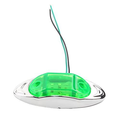 FSFY Car Auto LED Width Indicator Light Side Marker Lamp Brake Warning Bulbs for Truck Trailer,Green