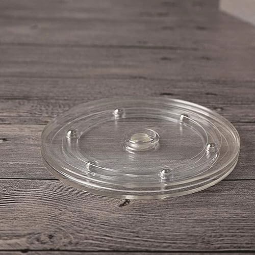 Garneck Food Tray Decorative Tray Creative Cake Turntable Baking Cake Stand Multi-Functional rotatable Plate 360-degree Rotating Plate to Rotate Table Decoration Acrylic Dining Table