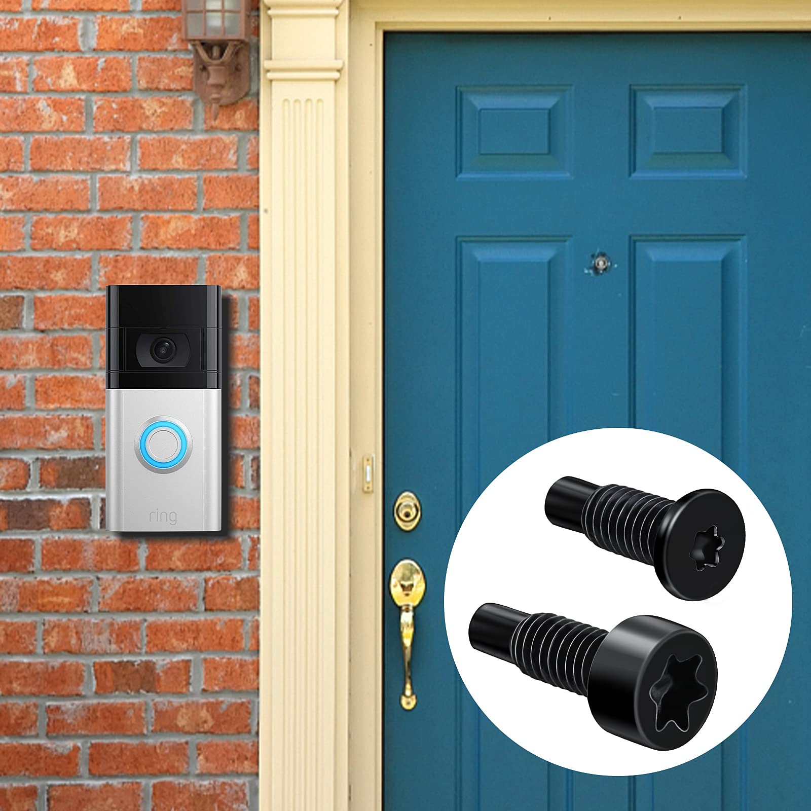Doorbell Screws, (4Set/40pcs) T5,T16 Doorbell Security Screws Accessories Compatible with Video Doorbell, Video Doorbell 2 and Pro Screws Replacement
