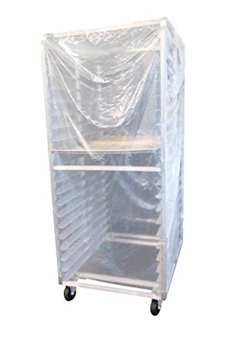 SHOPCraft Double Disposable Rack Covers, Heavy Duty Bun Rack & Food Cover 41â X 30â X 77â, for Industrial & Commercial Use, 150 Bags Per Roll