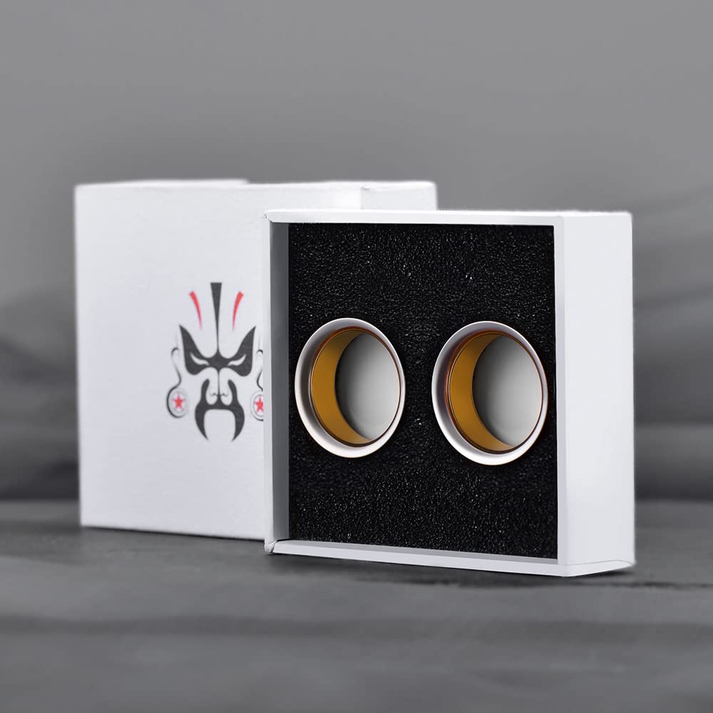 COOEAR Double Flared Stainless Steel Tunnel Black Plug with Gold Eyelet Inlay Gauges Earrings Piercing Stretched Expander.